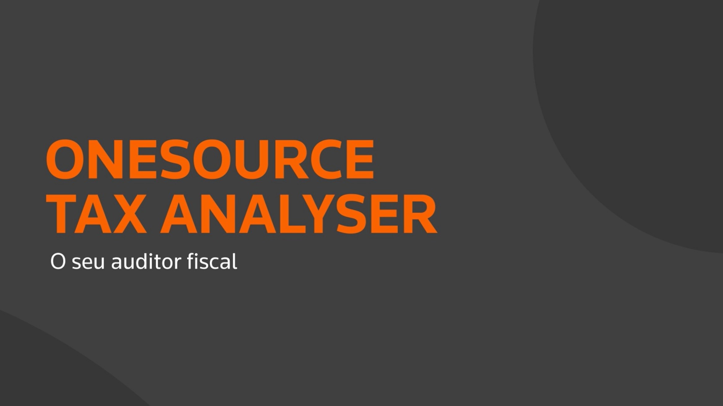 ONESOURCE Tax Analyser | Auditor de cálculo tributário | Thomson Reuters